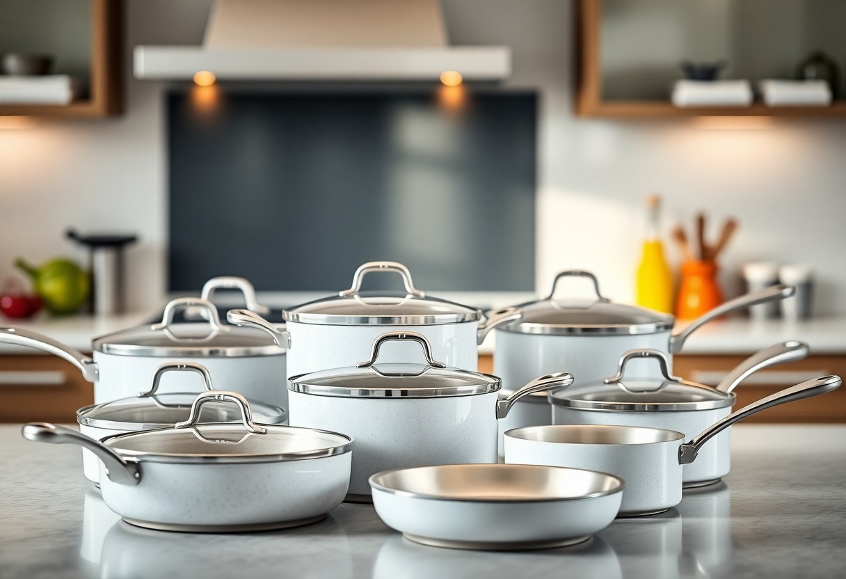 CAROTE 16-Piece White Granite Nonstick Pots and Pans Set Review ...